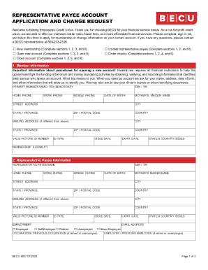 Fillable Online Representative Payee Program - Payee and ABLE Accounts ...
