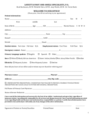 Fillable Online New Patient Forms - NEW.docx Fax Email Print - pdfFiller