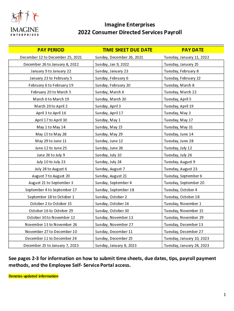 Fillable Online Payroll Schedule Calendars Fax Email Print - pdfFiller