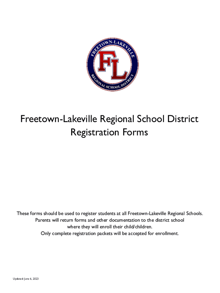 Fillable Online DocumentsFreetown Lakeville Regional School District ...