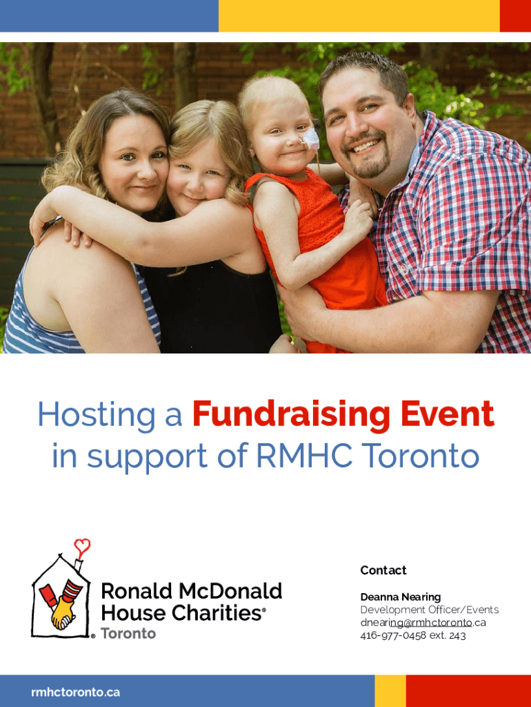 Fillable Online Ronald McDonald House Charities Toronto Fax Email Print ...
