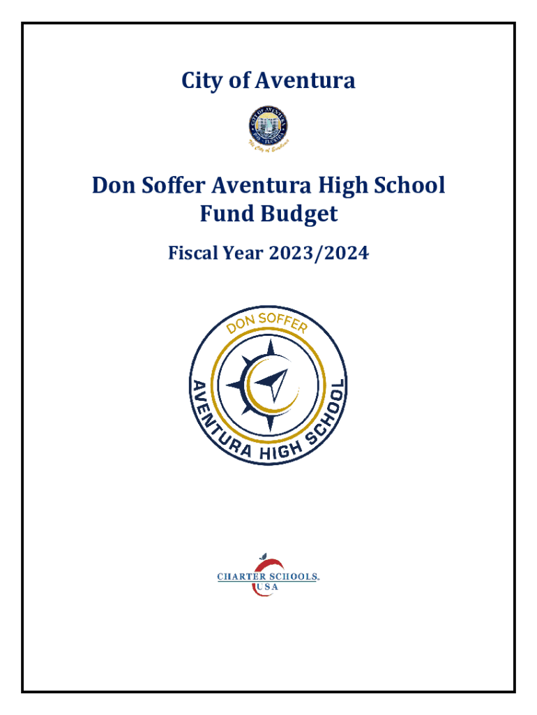 Fillable Online Don Soffer Aventura High School (a Special Revenue ...