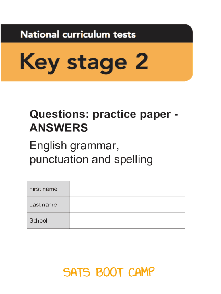 Fillable Online Fillable Online practice paper 1 English grammar ...