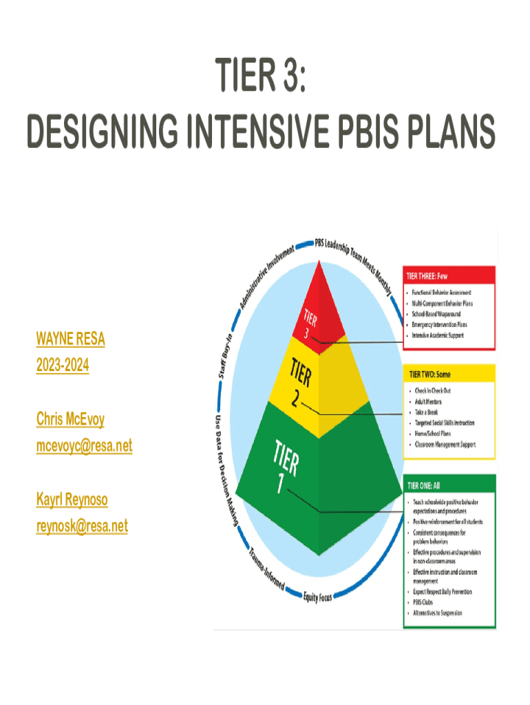 Fillable Online TIER 3: DESIGNING INTENSIVE PBIS PLANS Fax Email Print ...
