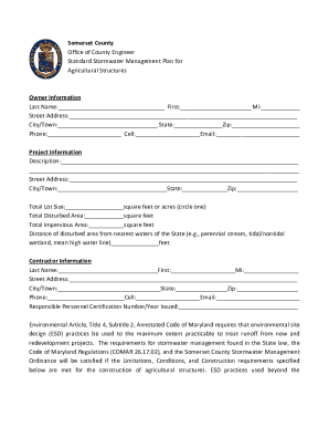 Fillable Online Somerset County Department of Public Works Fax Email ...