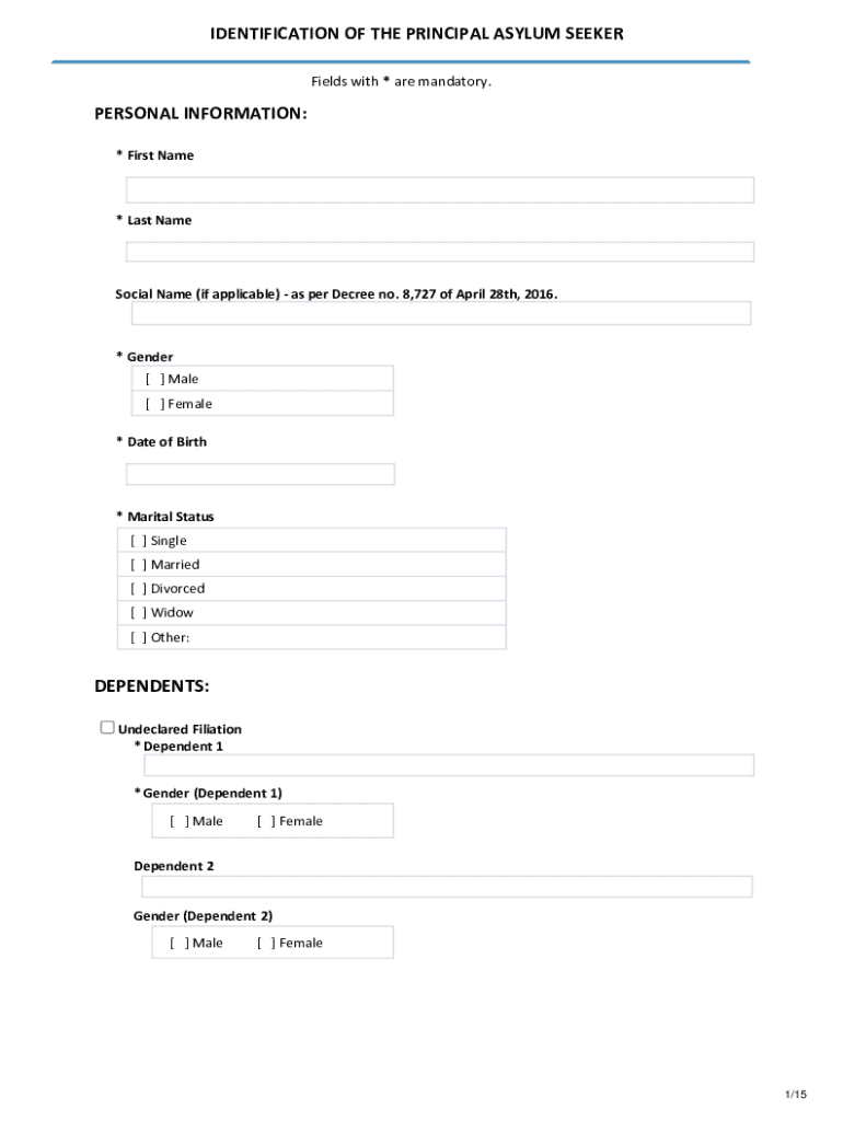 Fillable Online Refugees and Asylees in the United ...