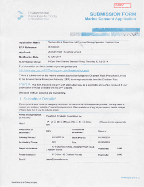 Fillable Online SUBMISSION FORM !',,l"ftF, Fax Email Print - pdfFiller