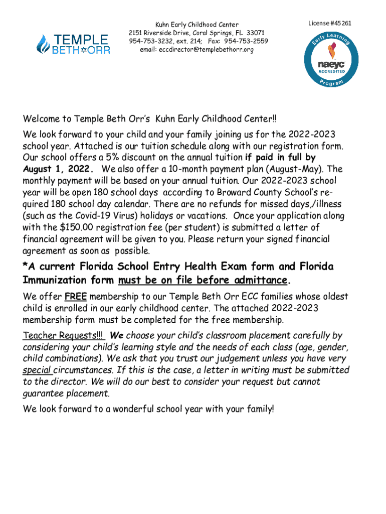 Fillable Online *A current Florida School Entry Health Exam form and ...