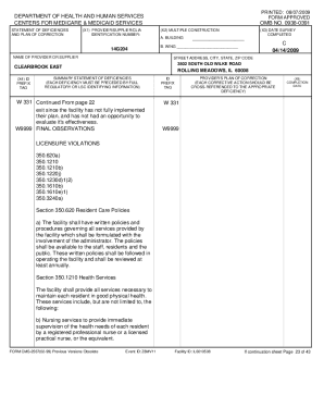 Fillable Online Fillable Online idph state il PRINTED: 08/07/2009 FORM ...