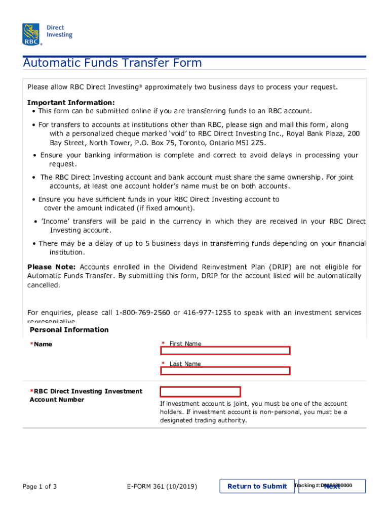 Fillable Online Automatic Funds Transfer Form Fax Email Print - pdfFiller