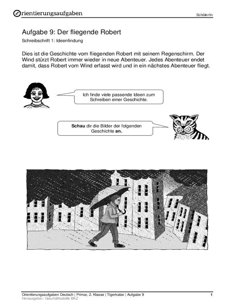 Ausfüllbar Online The Story of Flying Robert (Die Geschichte vom ...
