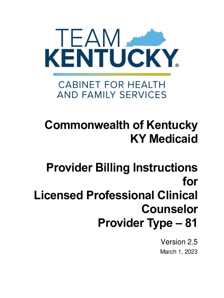 Fillable Online Commonwealth of Kentucky KY Medicaid KYHealthNet ...