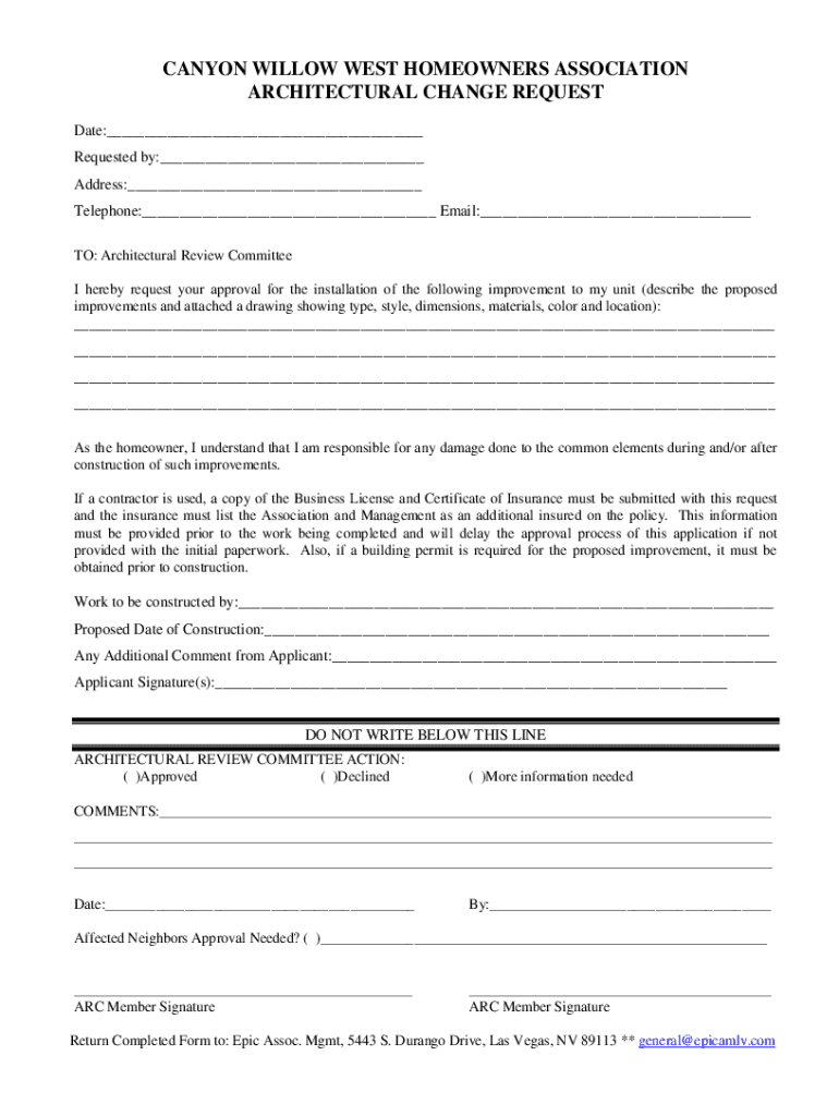 Fillable Online Variance Request Cover Letter 217 Sweet Root Fork, Big ...