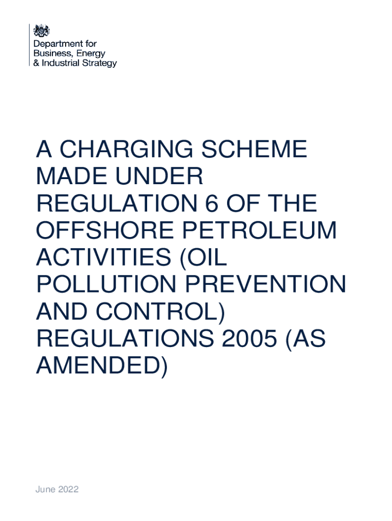 Fillable Online a charging scheme made under regulation 6 of the offshore ... Fax Email Print ...
