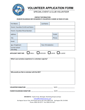 Fillable Online Festival Volunteer Registration Form Template Fax Email ...