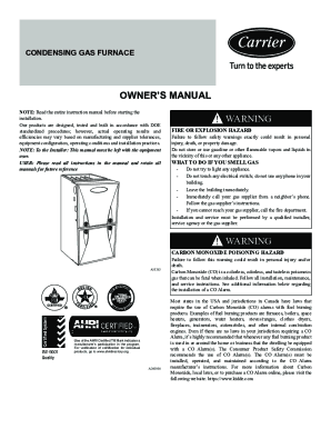 Fillable Online Carrier Non-Condensing 80% Afue Gas Furnace - device ...