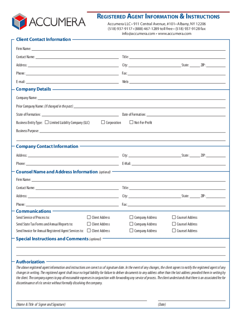Fillable Online What Is A Registered Agent For An LLC & Do You Need ...