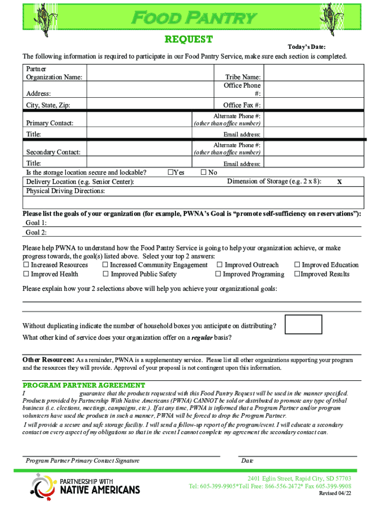 Fillable Online Tips for Visiting a Food Pantry - SDSU Extension Fax ...