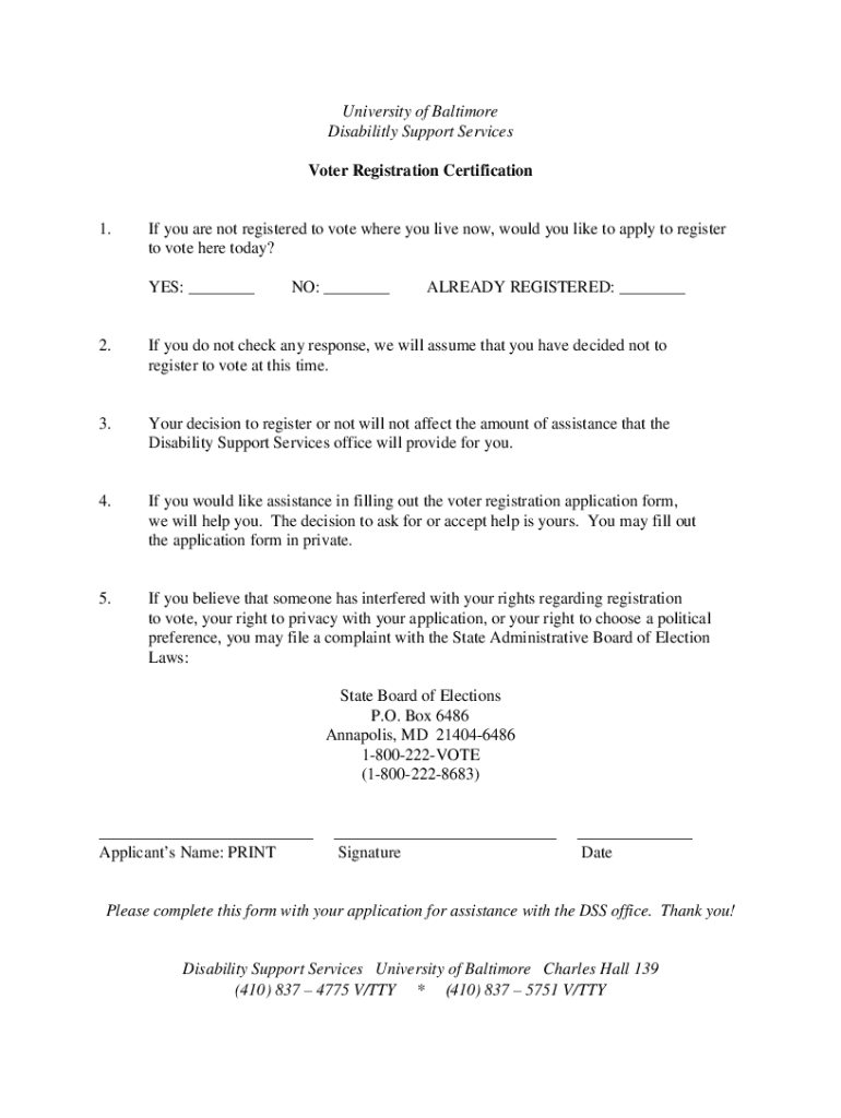 Fillable Online Register to Vote: Absentee Ballot Request & Voter ... Fax Email Print - pdfFiller