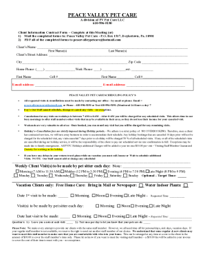 Fillable Online Client Check-In Form Fax Email Print - pdfFiller