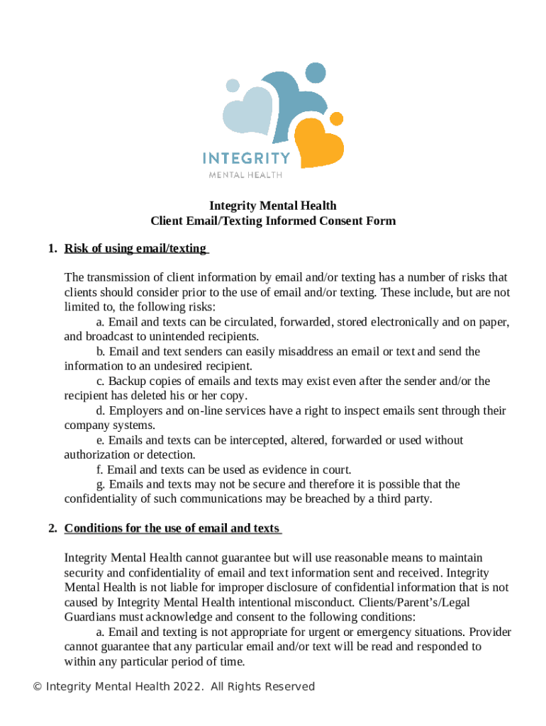 Patient Email and Text Message Ined ... - Better Hearing Doc Template | pdfFiller