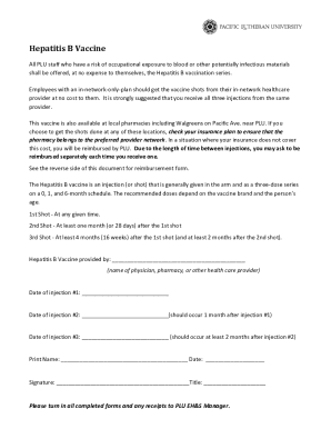Fillable Online Hepatitis B Vaccination: Protect Workers from ...
