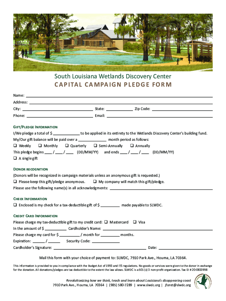 Fillable Online Capital Campaign Pledge Form.indd Fax Email Print ...