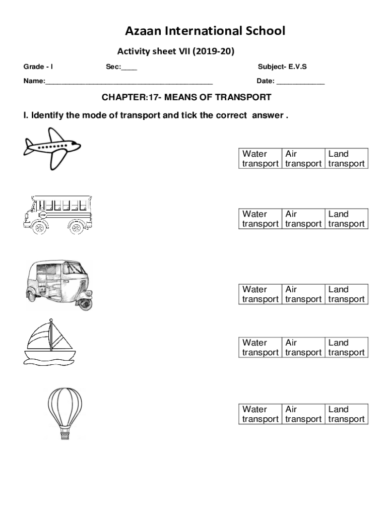 Fillable Online Activity sheet VII (2019-20) Fax Email Print - pdfFiller