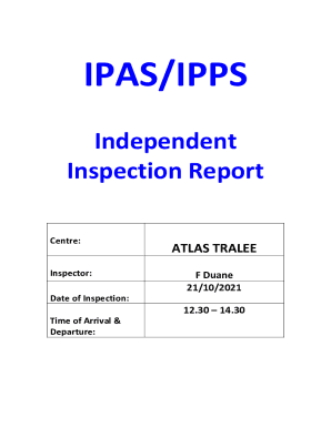 Fillable Online Independent Inspection Report Fax Email Print - pdfFiller