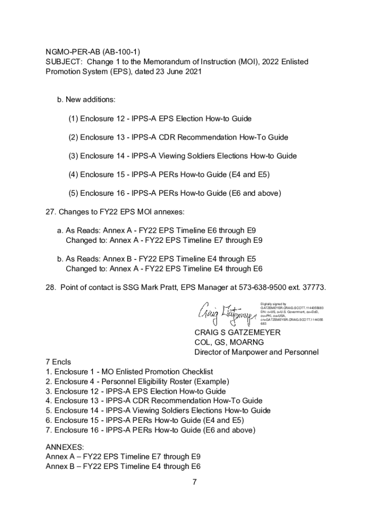 Fillable Online Department of the Army Letterhead - Missouri National ...