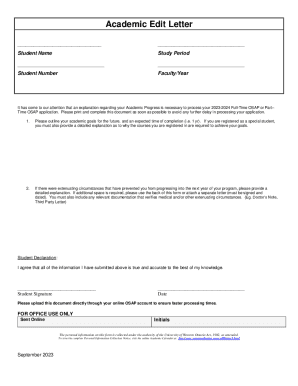 Fillable Online OSAP Academic Progression Form ( ... Fax Email Print ...