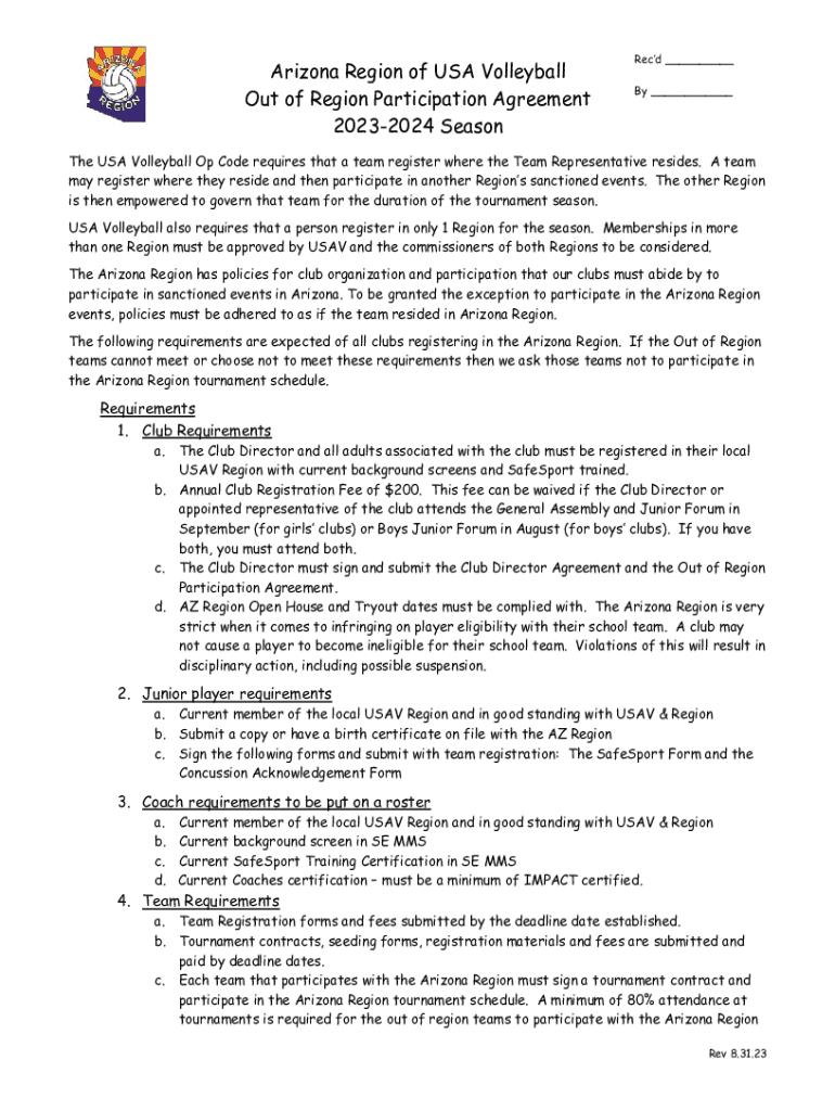 Fillable Online 2024 Out Of Region Agreement 8 31 23 Fax Email Print Fillable Online 2024 Out Of Region Agreement 8 31 23 Fax Email Print