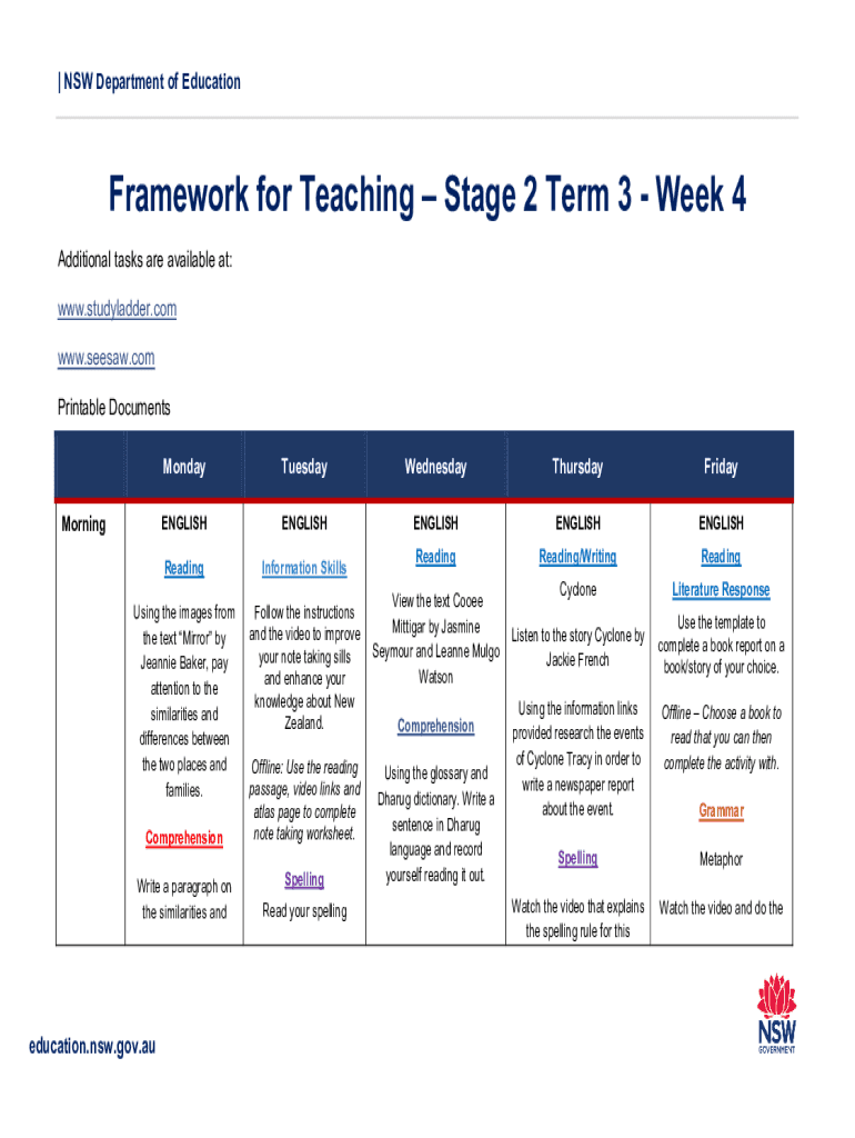 Fillable Online Studyladder, an online learning resource for primary ...