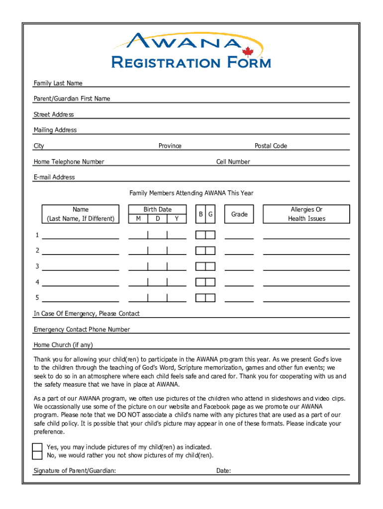 Fillable Online Fillable Online sfr-school 20122013 Registration Form ... Fax Email Print ...