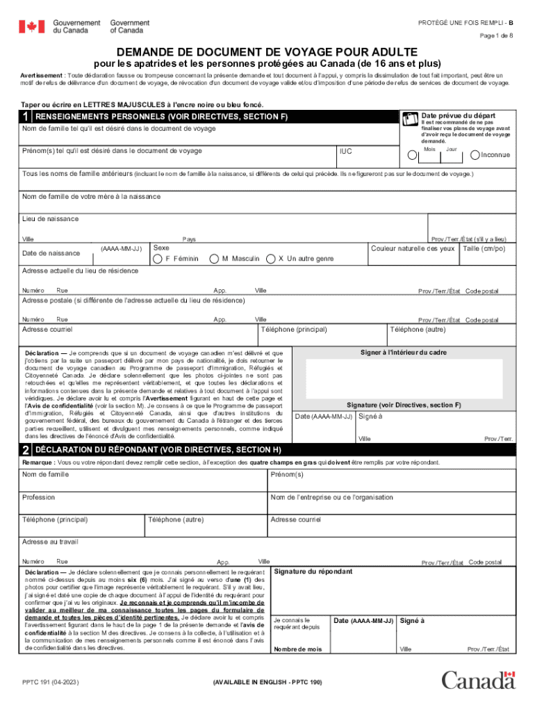 Pptc 191: Fill out & sign online | DocHub