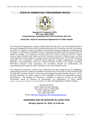 Fillable Online Request for Proposals (RFP) RFP Log #2024-0903 ... Fax ...