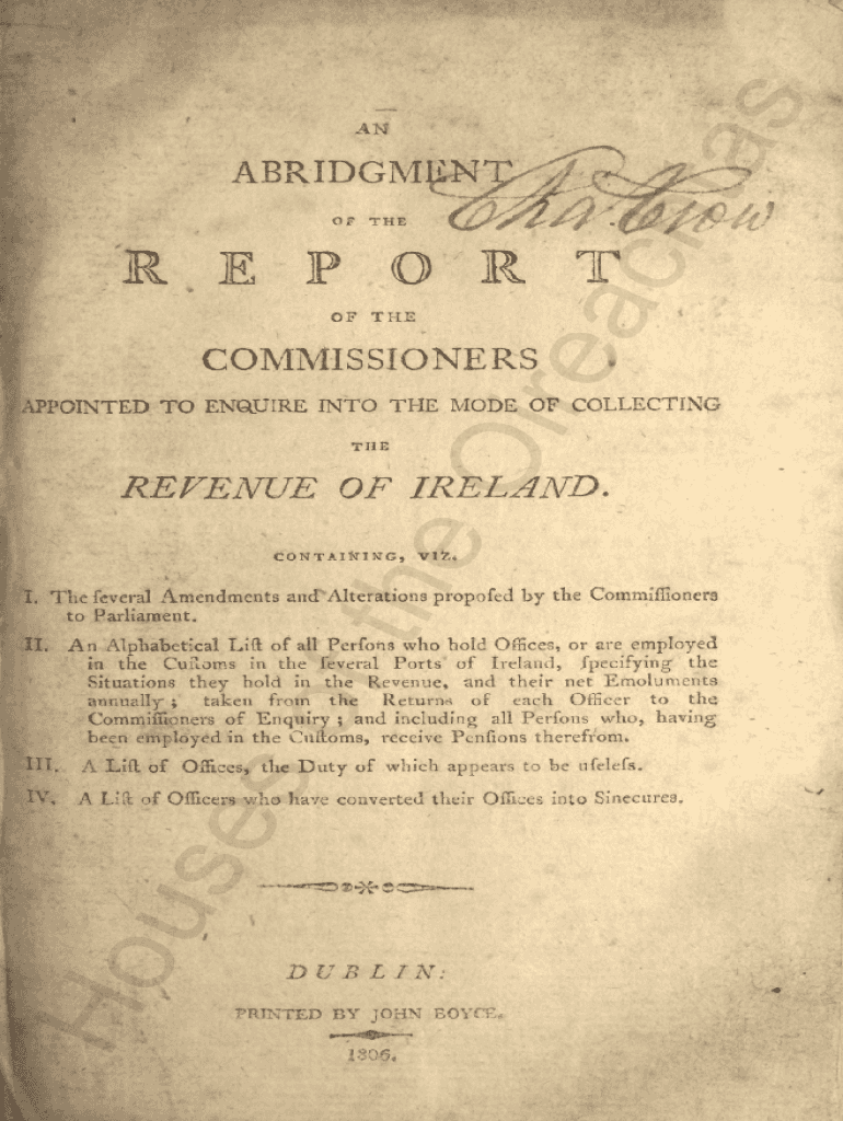 Fillable Online REVENUE OF IRELAND. Fax Email Print - pdfFiller