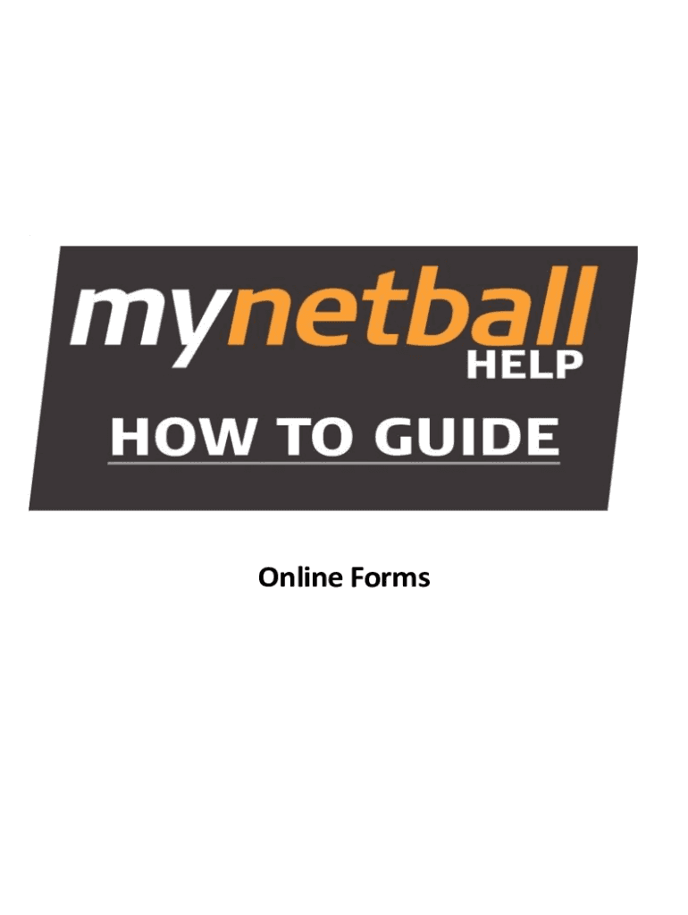 Fillable Online Online Forms - Netball NT Fax Email Print - pdfFiller
