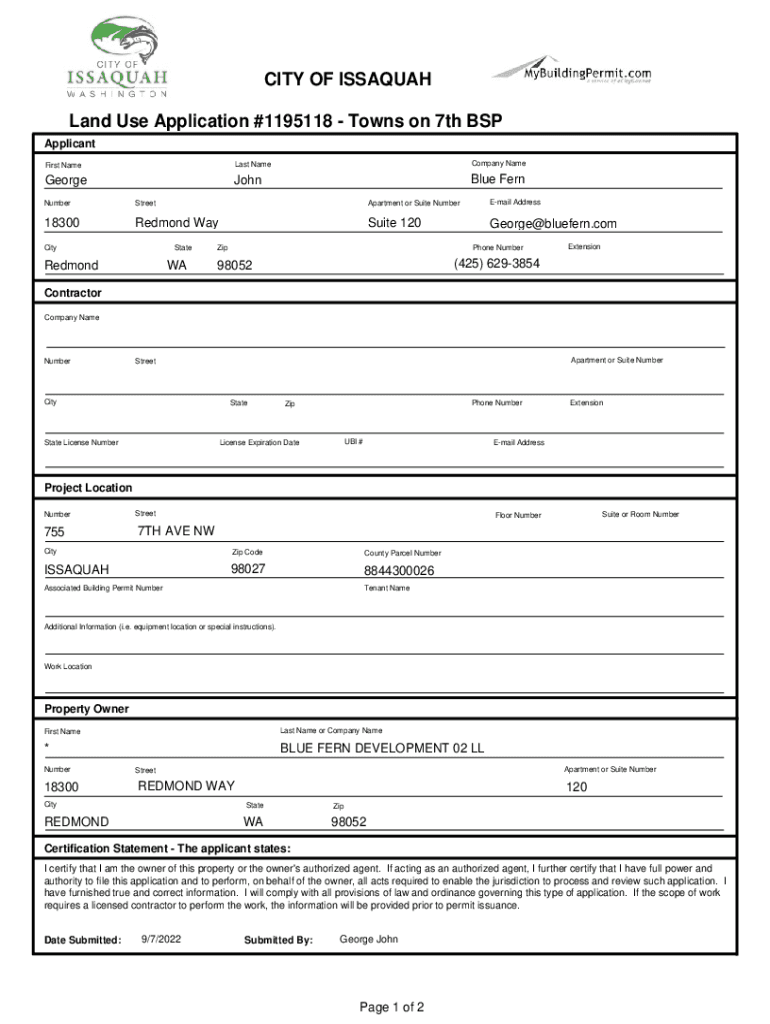 Fillable Online Towns on 7th BSP Fax Email Print - pdfFiller