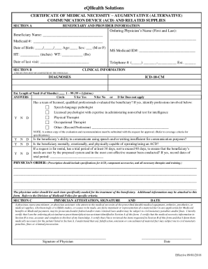 Fillable Online Form 8728, ICF/IID Augmentative Communication Device ...