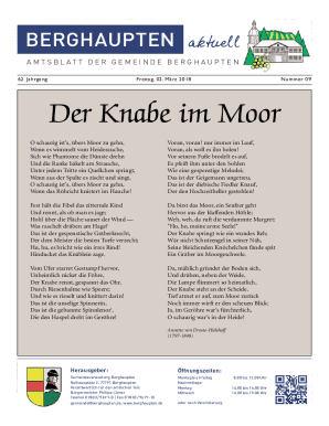 Ausfüllbar Online Der Knabe im Moor Fax Email Drucken - pdfFiller