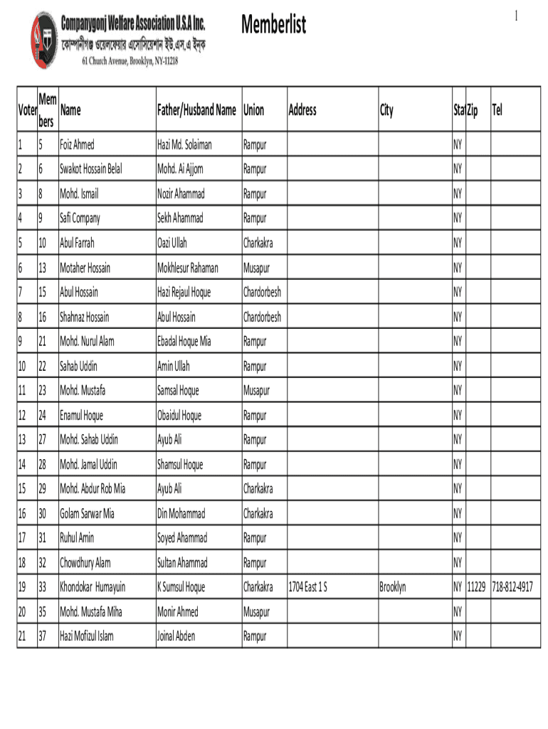 Fillable Online LIFE MEMBER LIST Fax Email Print - pdfFiller