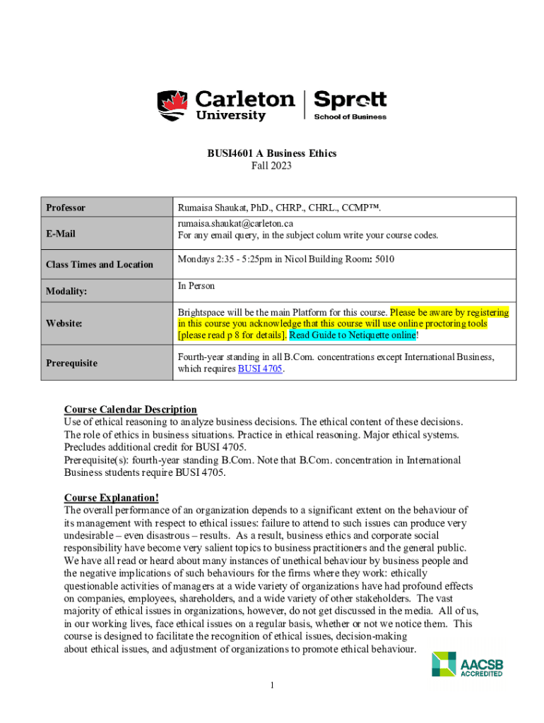 Fillable Online sprott carleton 10-Dec-21 Professor Rumaisa Shaukat, PhD., CHRP., CHRL ... Fax ...