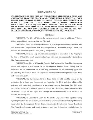 Fillable Online . Ordinance No. 764 Fax Email Print - pdfFiller