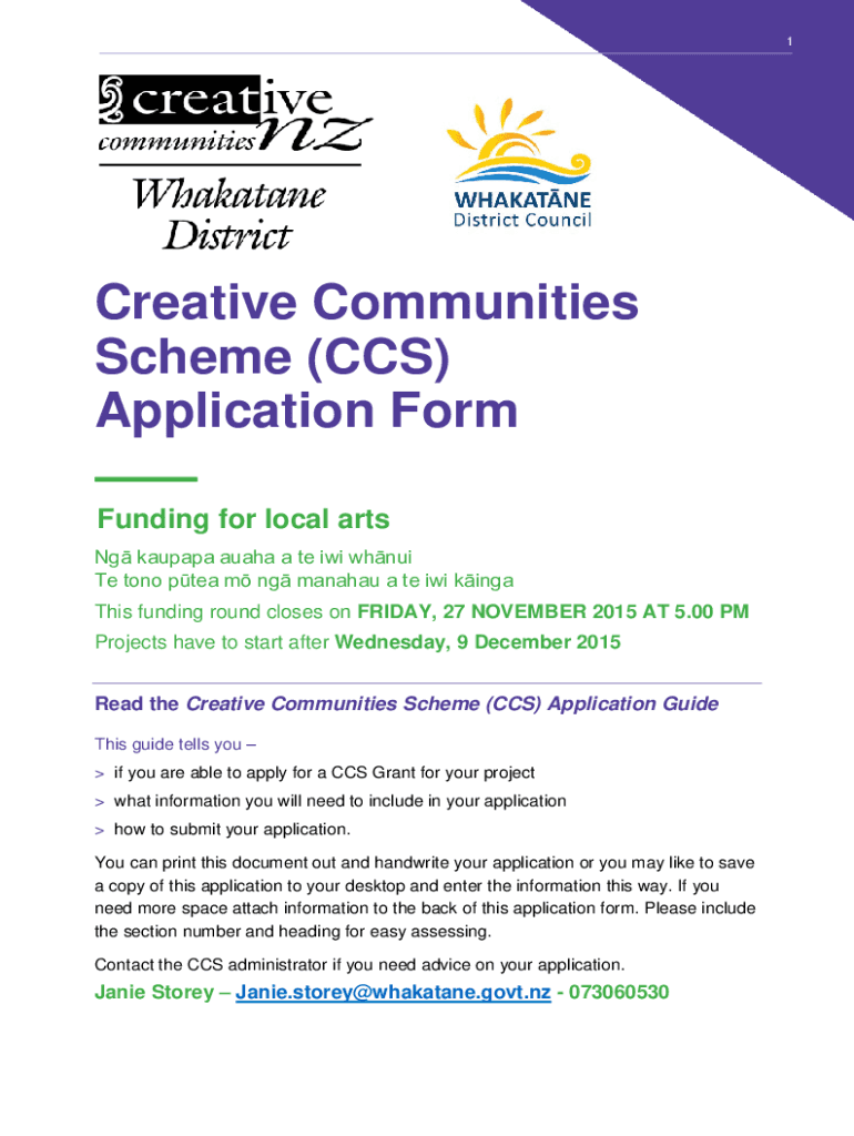Fillable Online Fillable Online tcdc govt Creative Communities Scheme ...