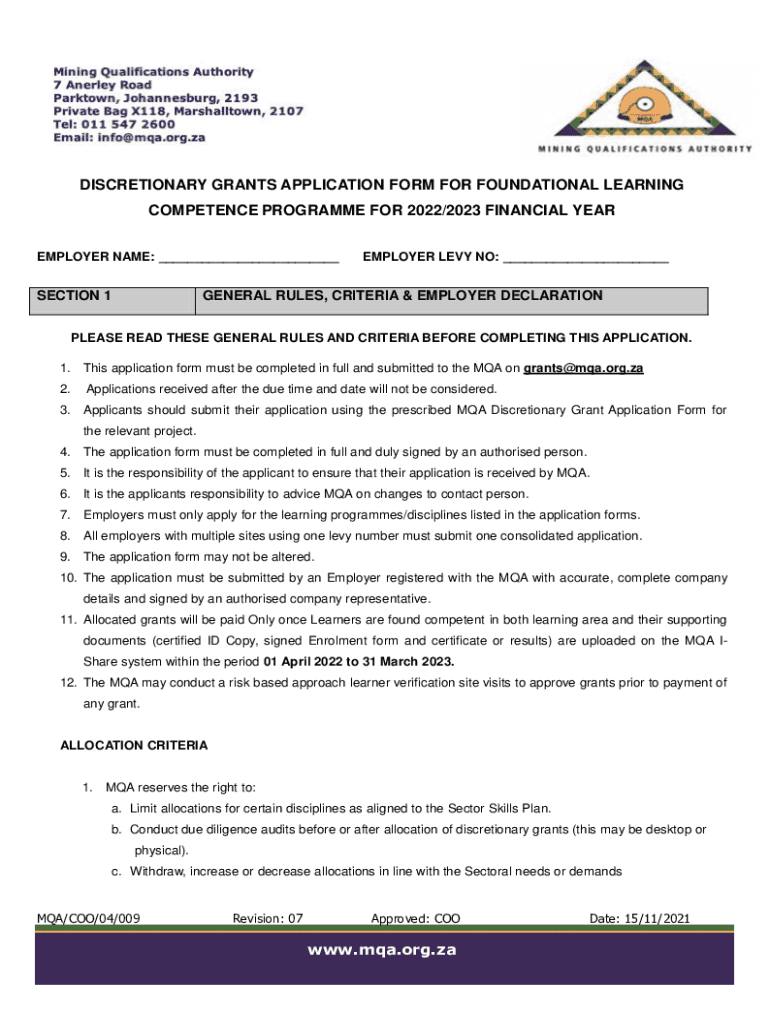 Fillable Online FLC-Grant-Application-Form-For-2022-2023.pdf Fax Email Print - pdfFiller