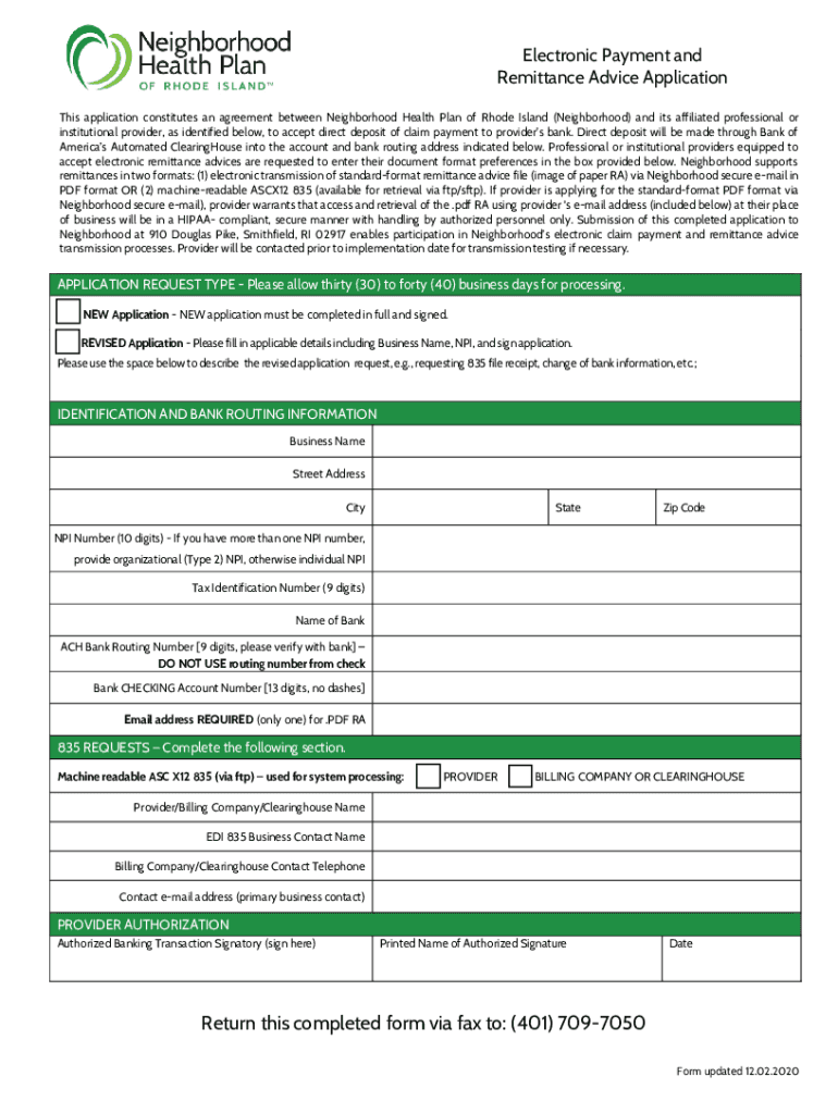 Fillable Online Application to Request Duplicate Remittance Advice (RA) ... Fax Email Print ...