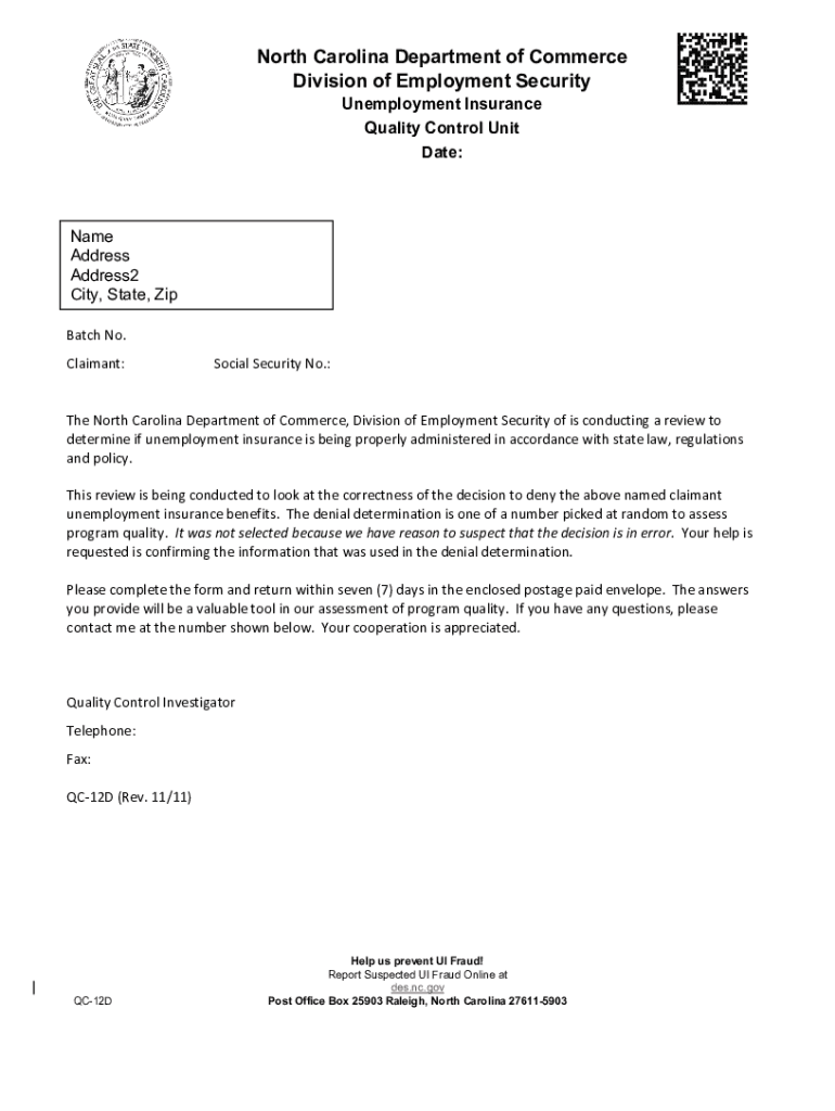 Fillable Online QC-12D, Employer request for Verification Letter.docx ...