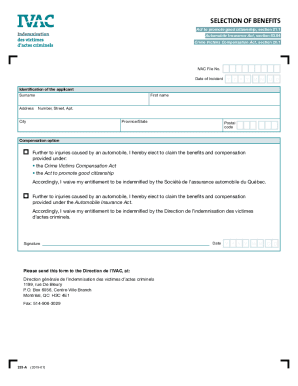 Fillable Online ivac compensation application guide - minors Fax Email ...