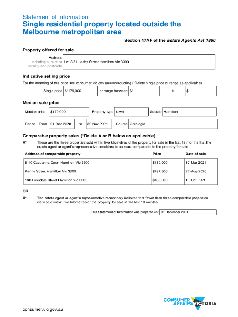 Fillable Online Including suburb or Lot 2/31 Leahy Street Hamilton Vic 3300 Fax Email Print ...